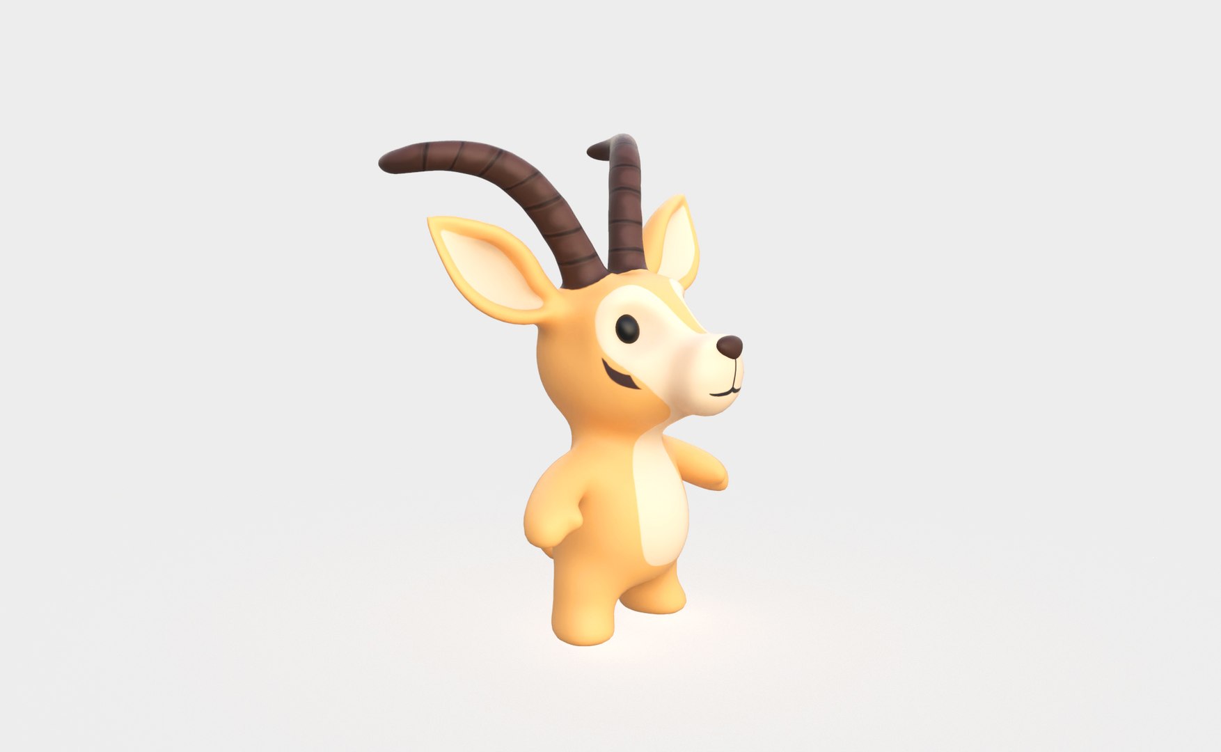 Little Animal Baby - Antelope Cute - Animated 3D Model - TurboSquid 2284537