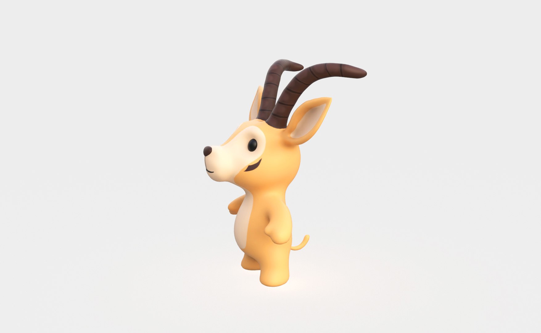 Little Animal Baby - Antelope Cute - Animated 3D Model - TurboSquid 2284537