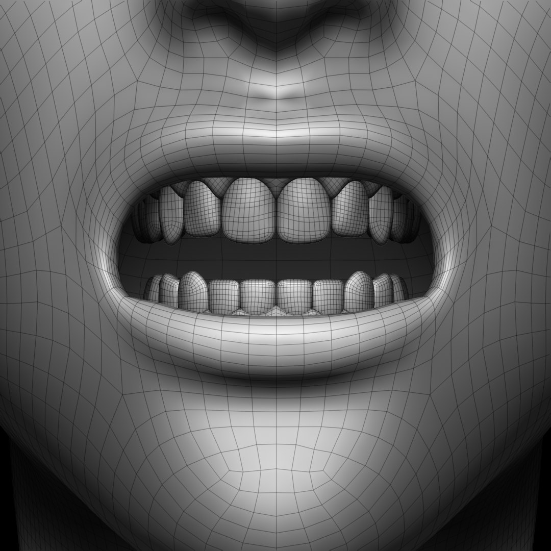 teeth 3d c4d