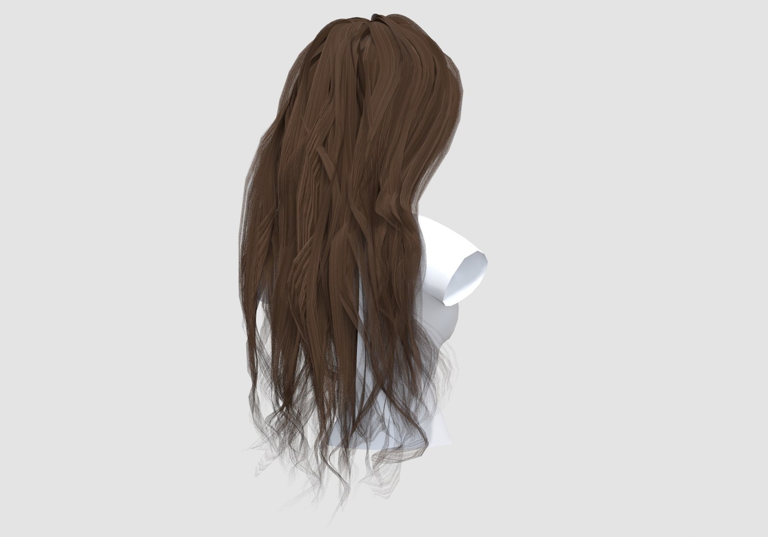 Basic Female Hairstyle 3D Model - TurboSquid 1939480
