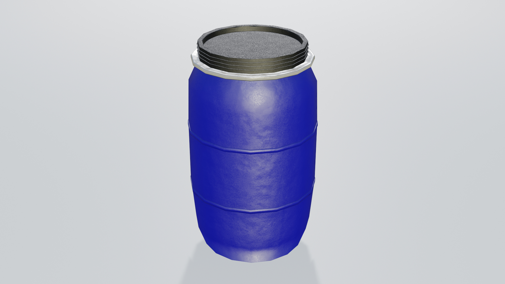 Plastic Open Head Drum 30L 3D - TurboSquid 2356104