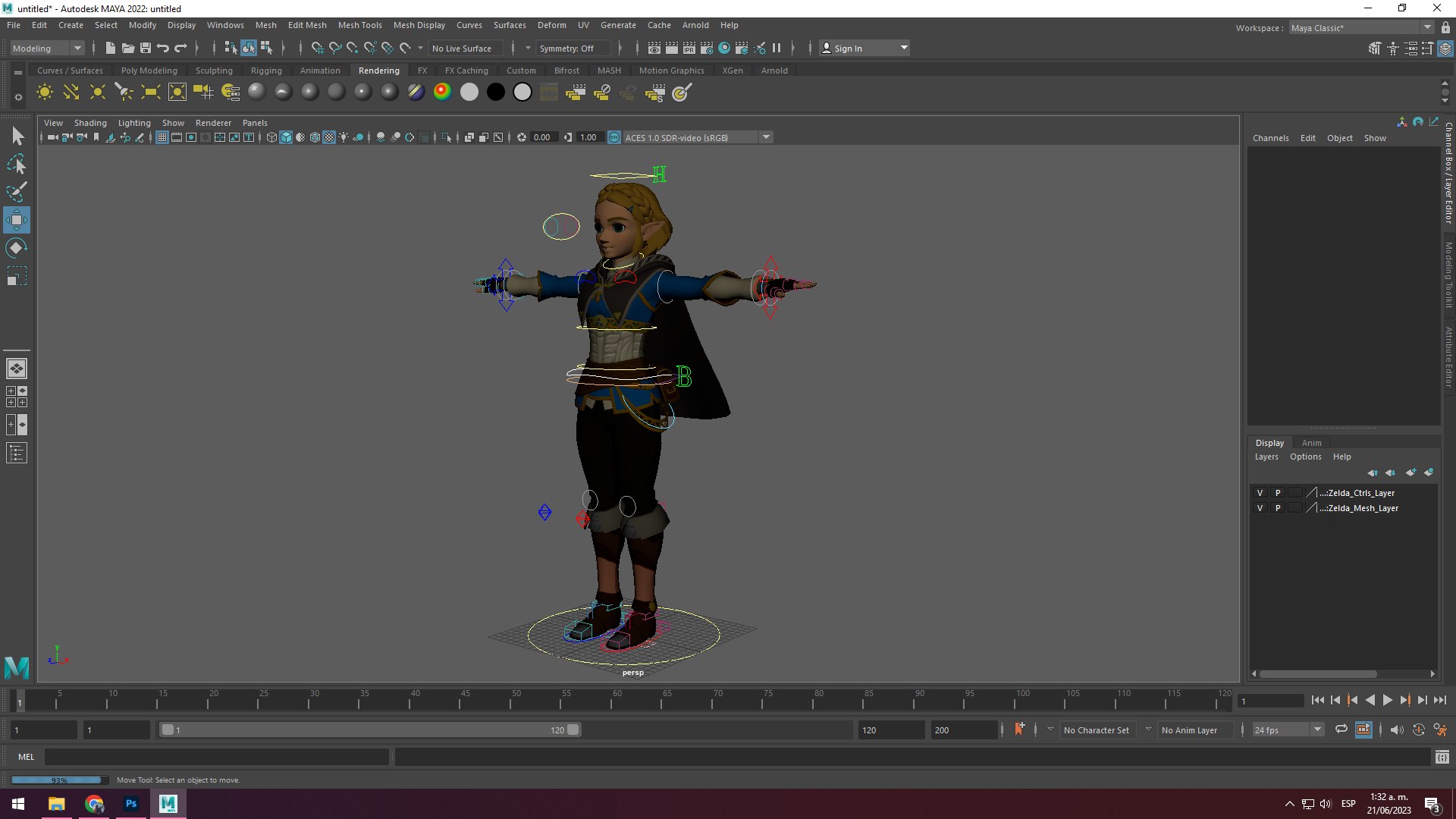 Zelda TOTK Rig for Maya 2015 3D model - TurboSquid 2086486