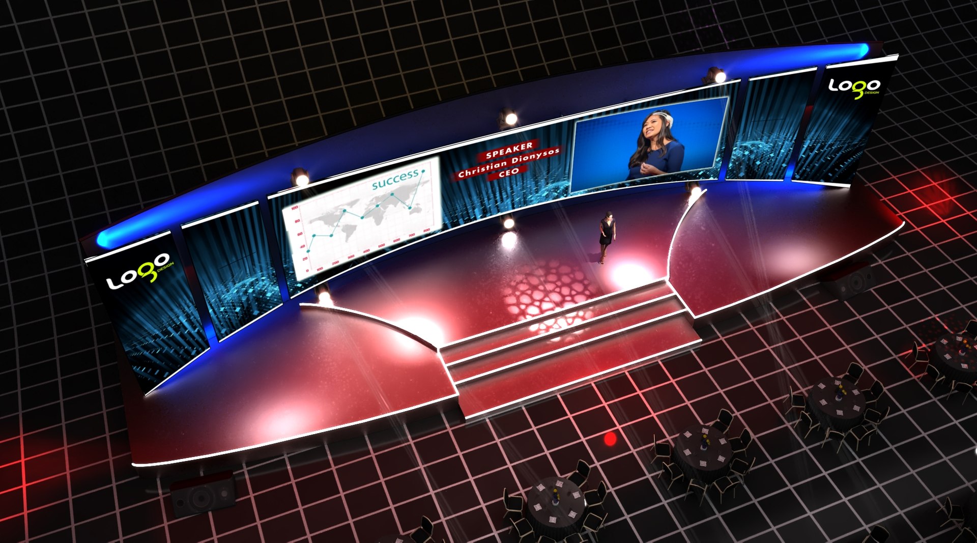 3D Watchout Stage Idea 3 Model - TurboSquid 1965223