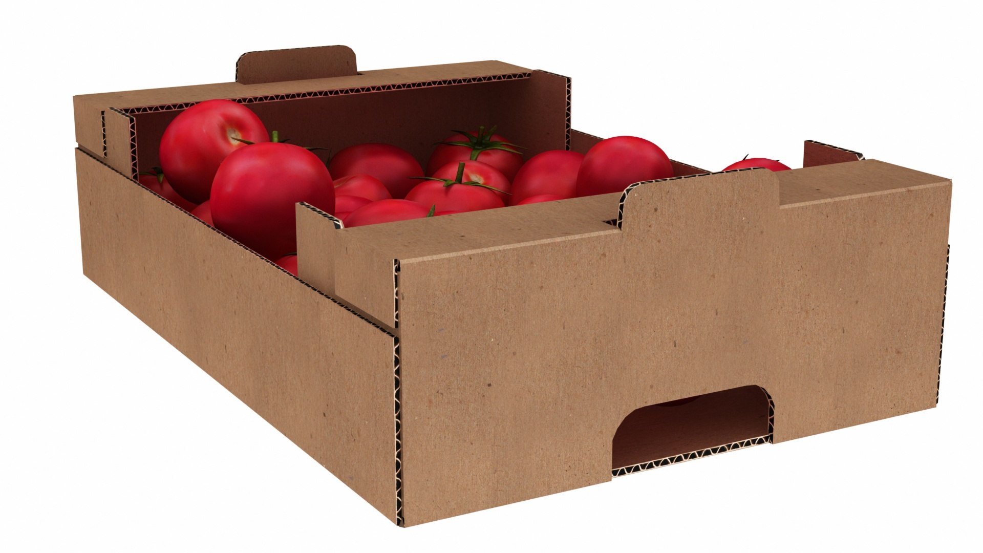 Fruit Cardboard Box Withs 3D Model - TurboSquid 1542575