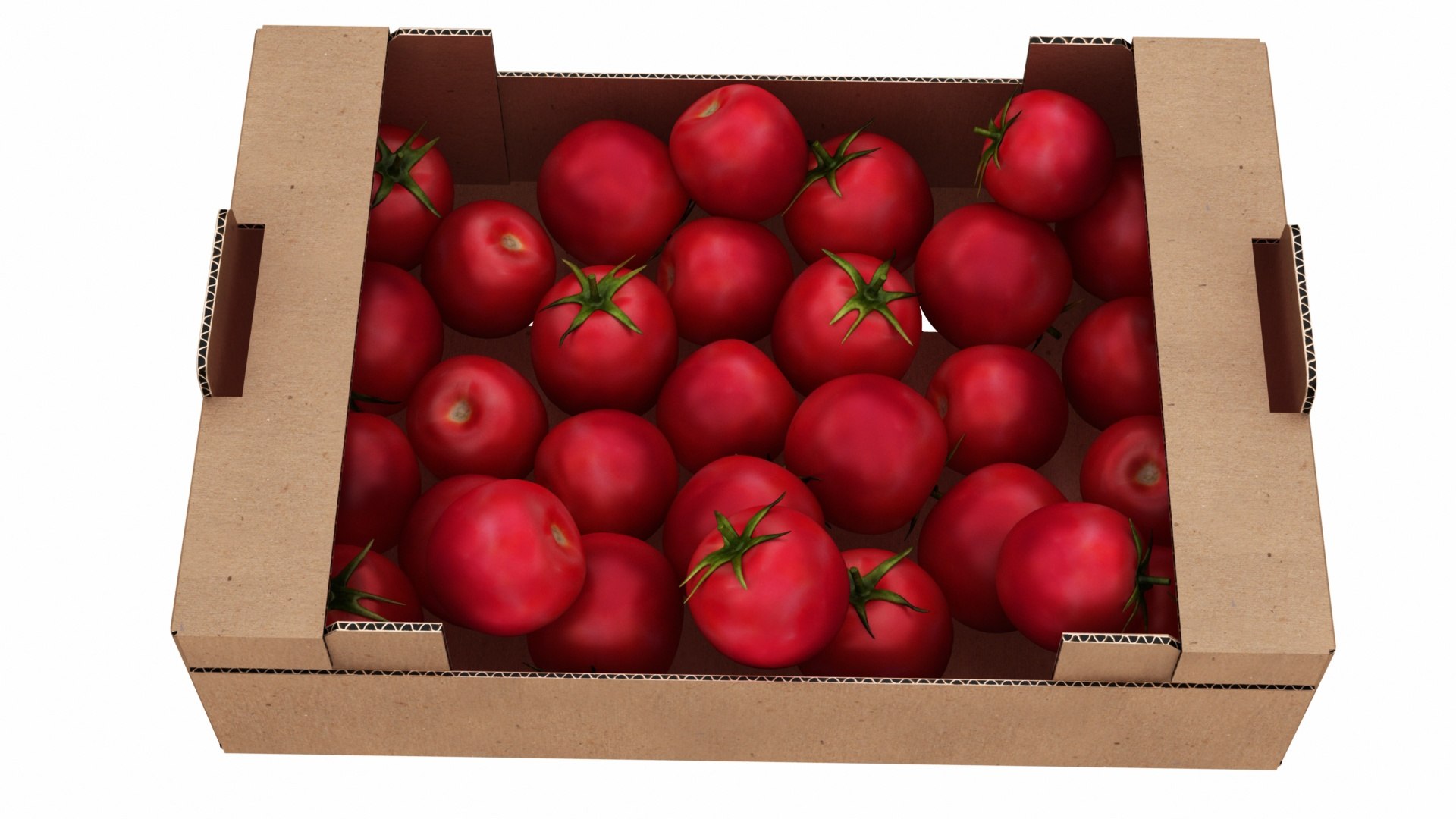 Fruit Cardboard Box Withs 3D Model - TurboSquid 1542575