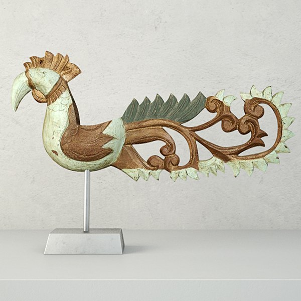 Antique Bird Stand Jeffan 3d Model Turbosquid 1203043