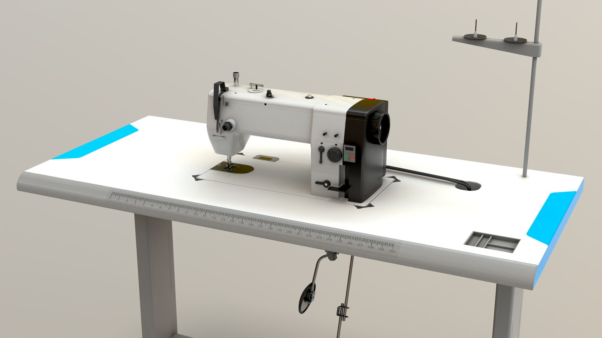 Sewing Machine Industrial 3D - TurboSquid 2001773
