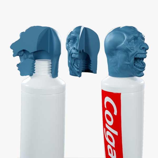 Halloween Zombie Head - Toothpaste Cup 3D print STL model3Dモデル ...