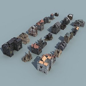 Destroyed Building Collada Models for Download | TurboSquid