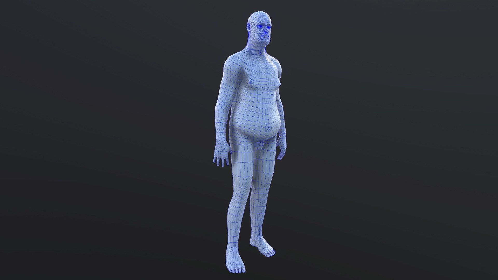 3D fat man model - TurboSquid 1283179