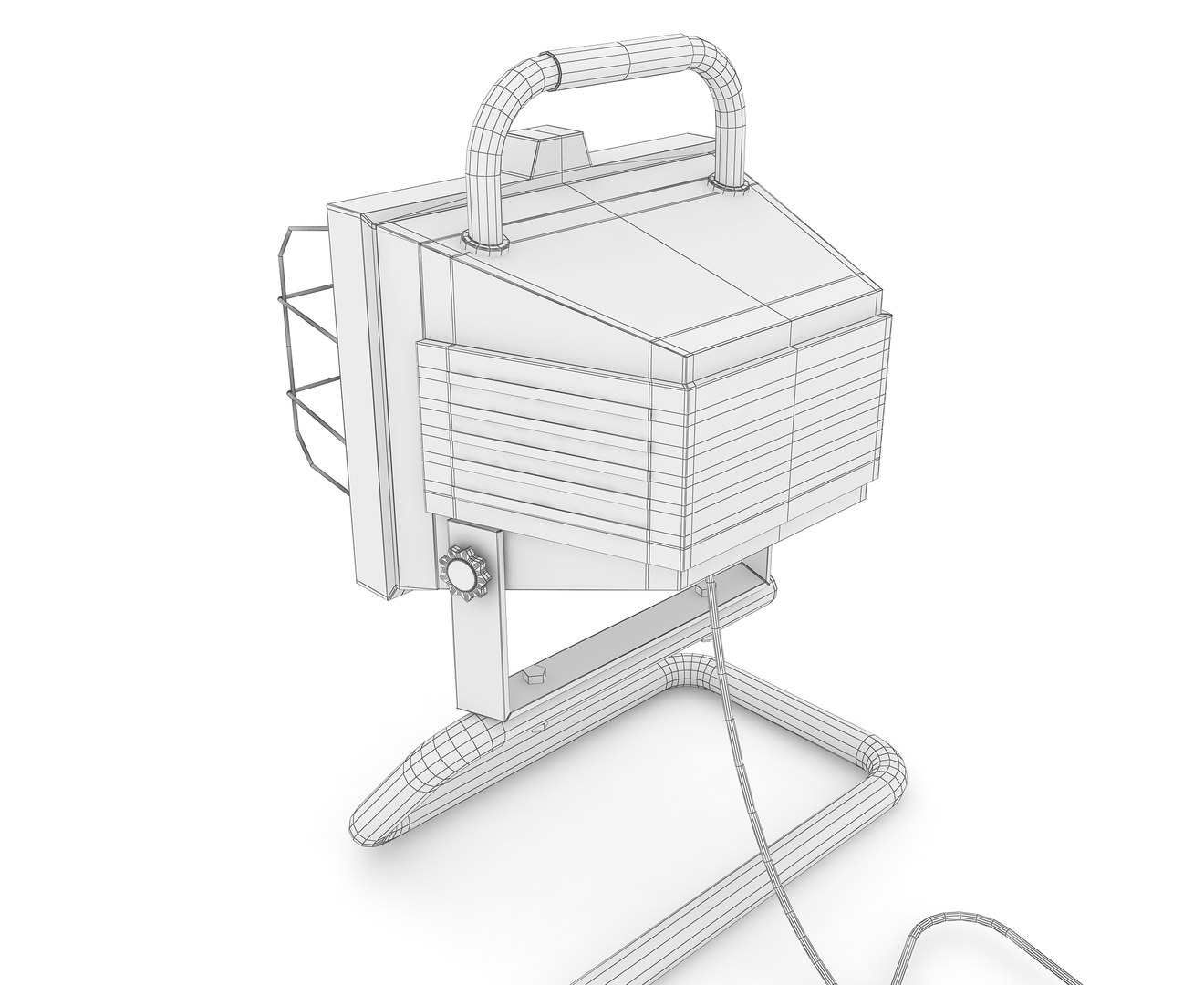 Halogen Work Light 3D Model - TurboSquid 1727161