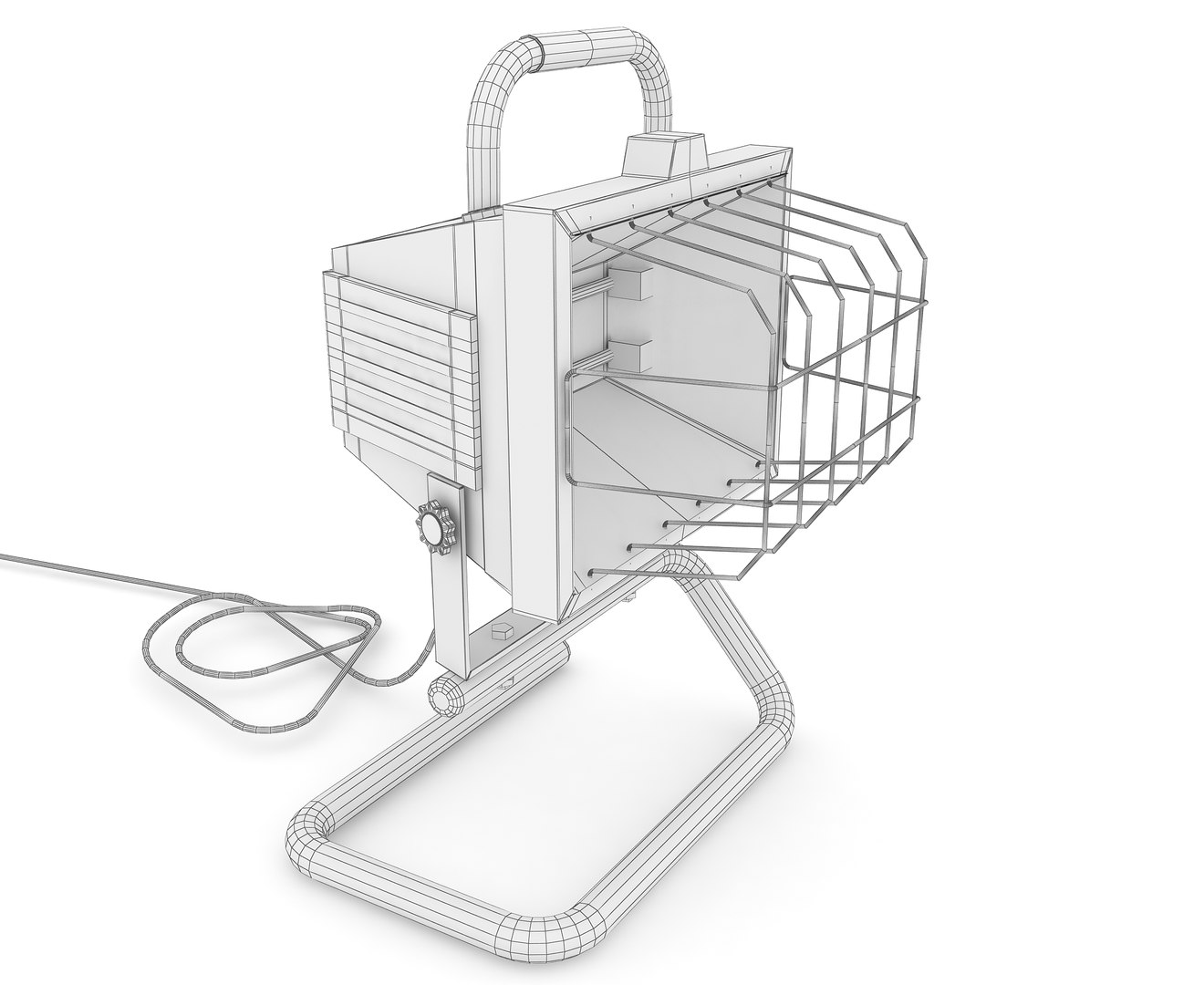 Halogen Work Light 3D Model - TurboSquid 1727161