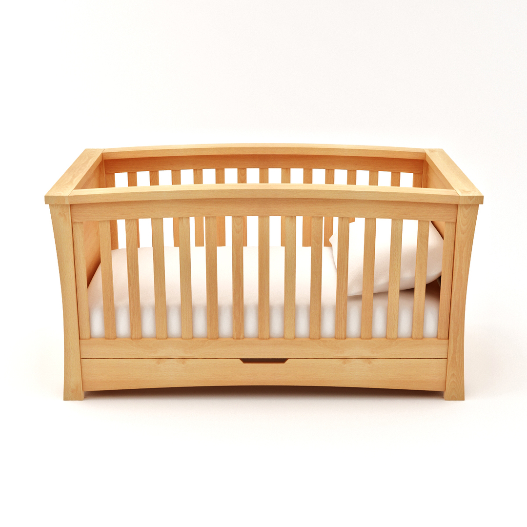 3d model baby cot