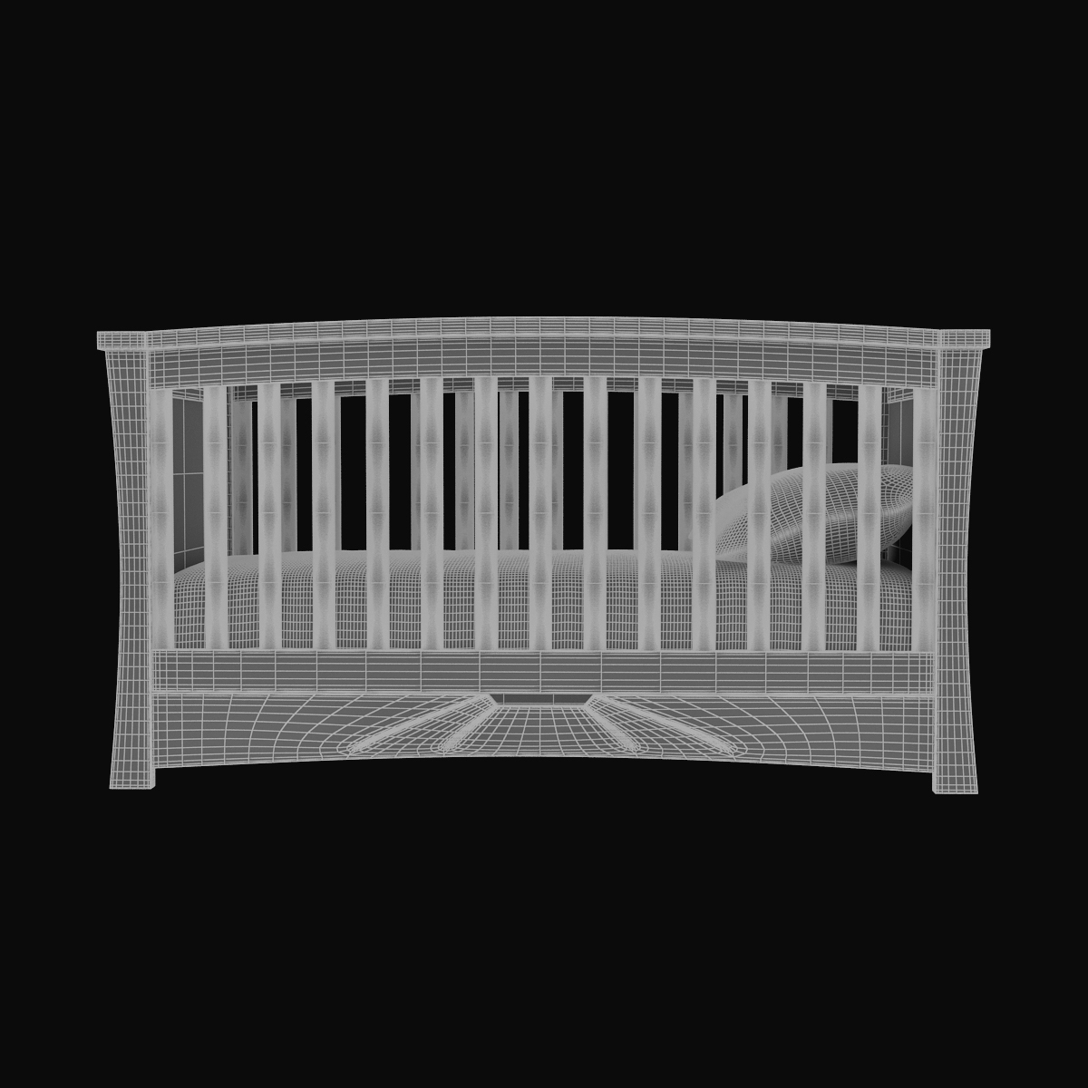3d model baby cot