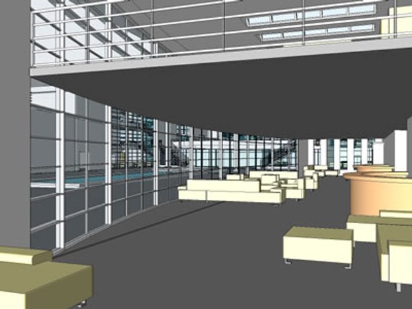 culture centre revit file 3d model