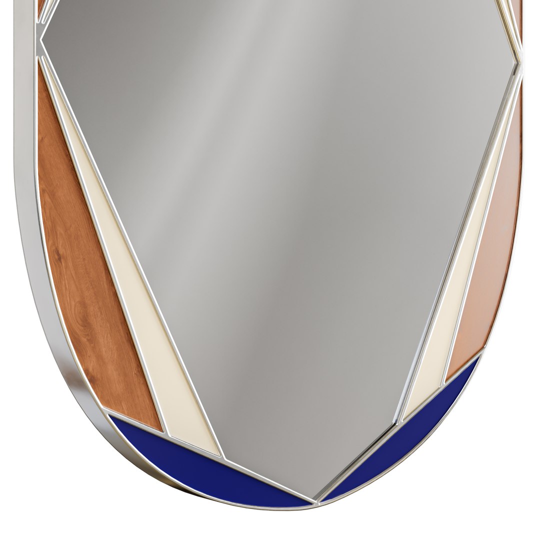 Zara Wall Mirror With Irregular Enamel Frame 3D Model - TurboSquid 2362762
