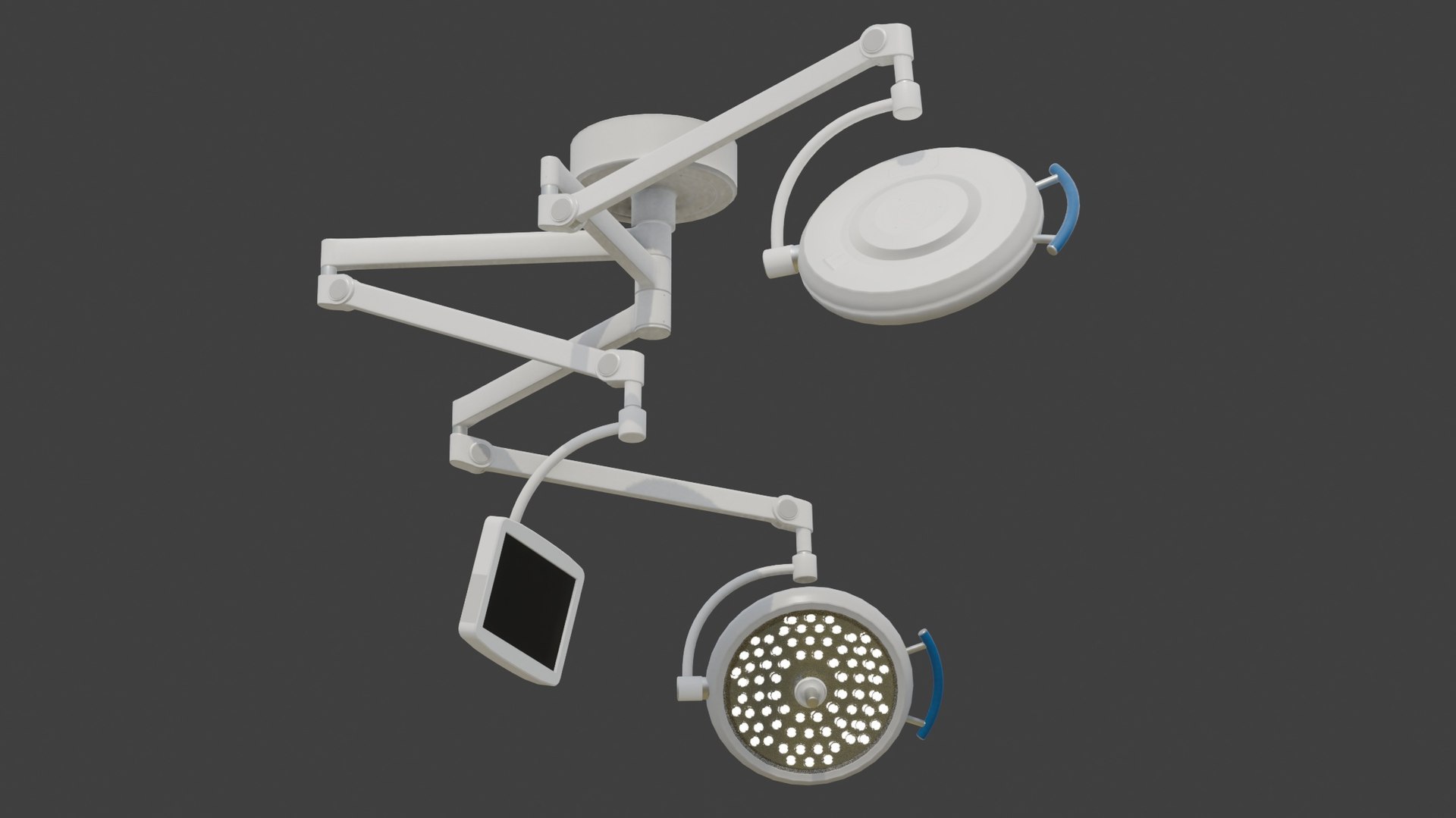 3D Model Ceiling Mounted Surgical Light - TurboSquid 2519108