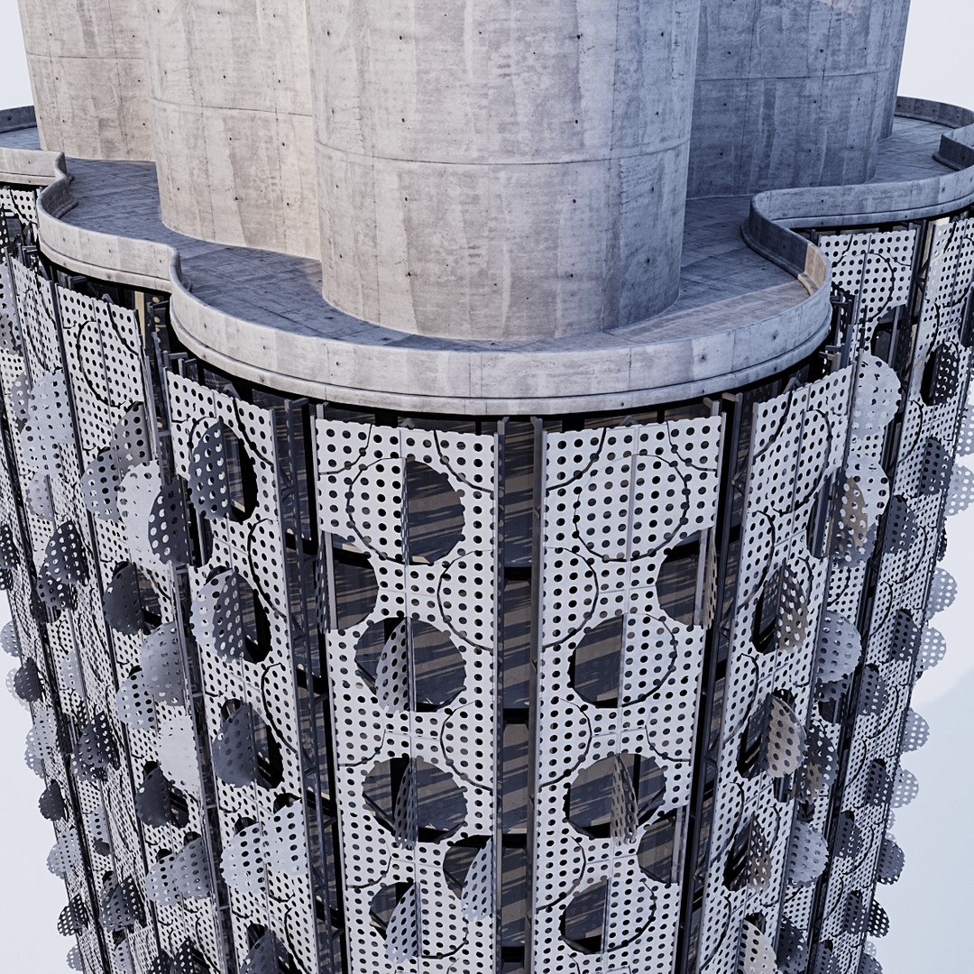 3D futuristic building 9 - TurboSquid 1474280
