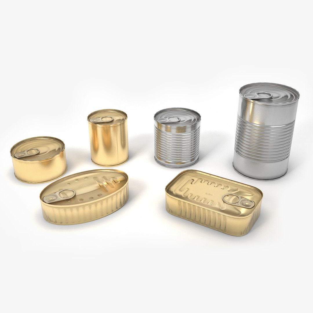 Pack Lowpoly Cans Model - TurboSquid 1987104