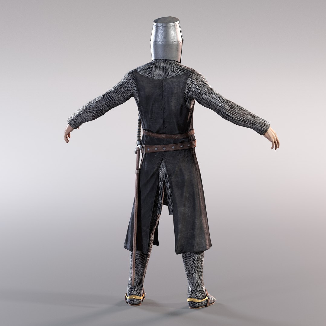Knight Rigged 3d Max