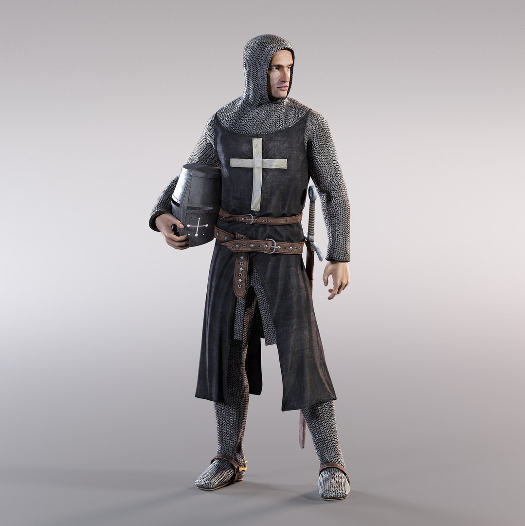 Knight Rigged 3d Max