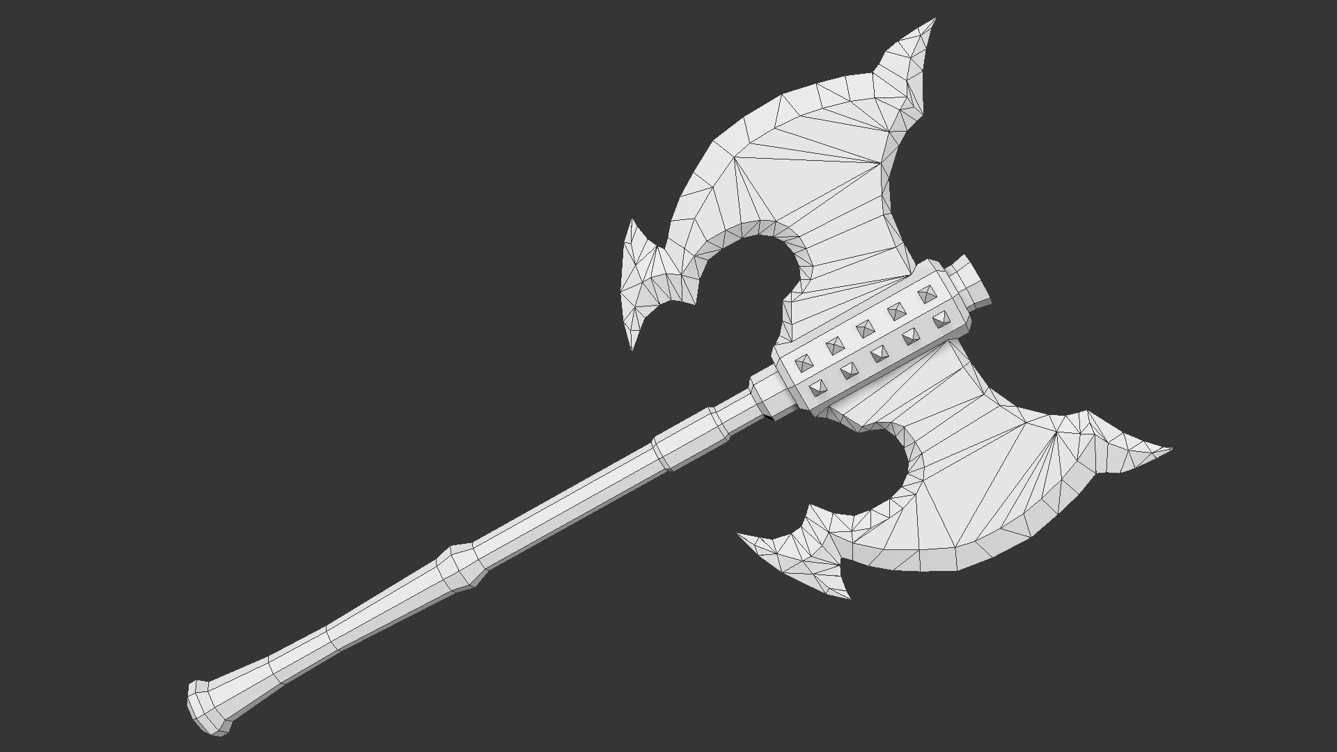 3d fantasy weapon daggers hammer