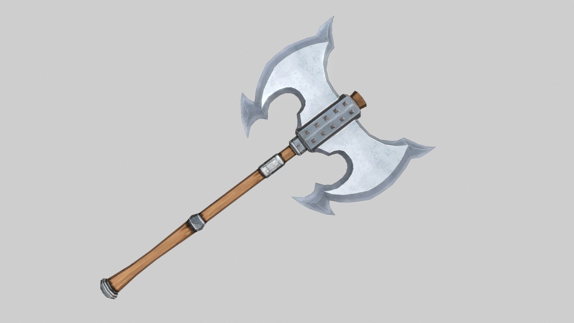 3d fantasy weapon daggers hammer