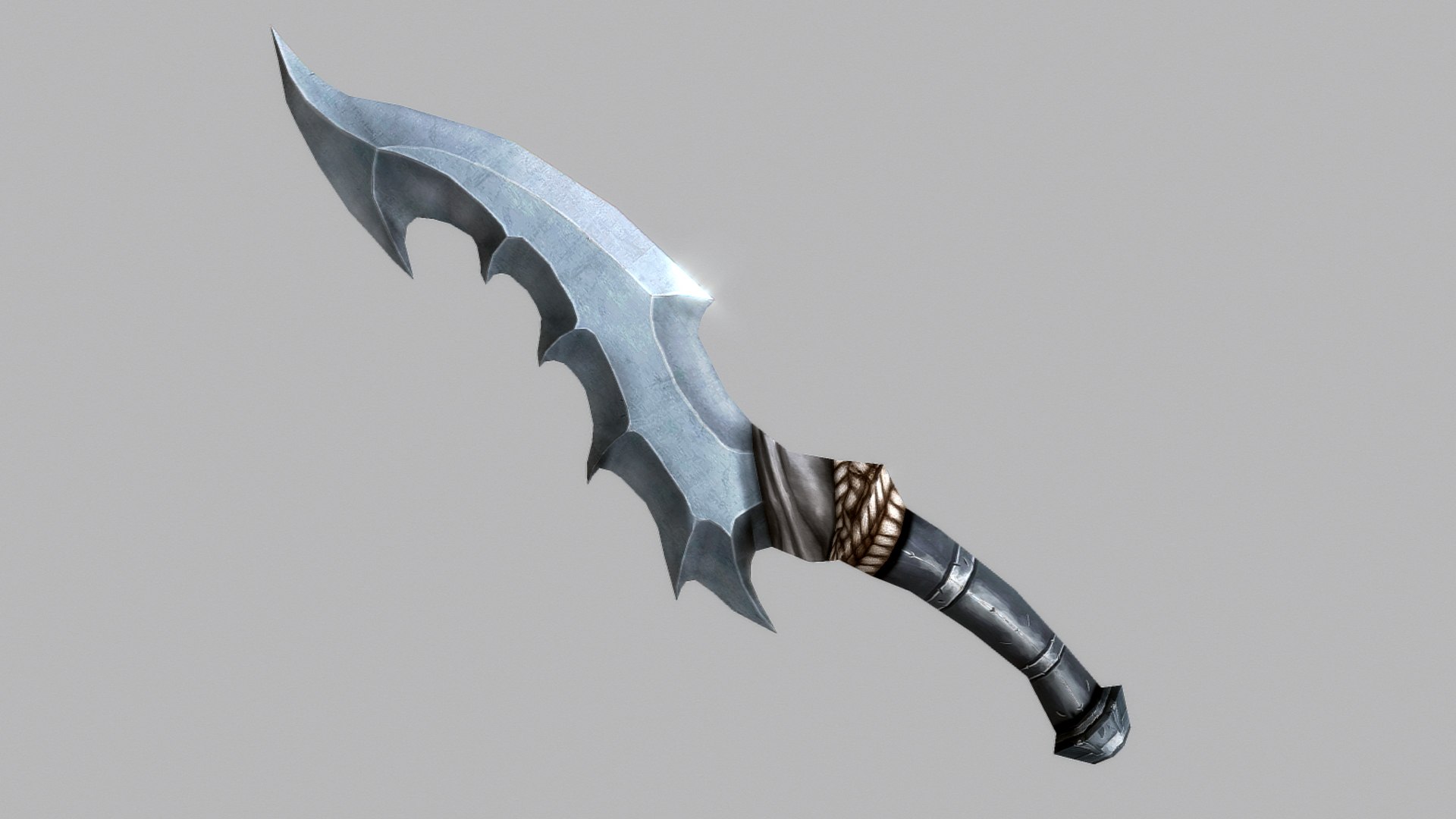 3d fantasy weapon daggers hammer