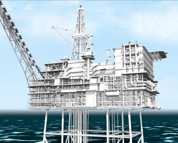 maya oil rig