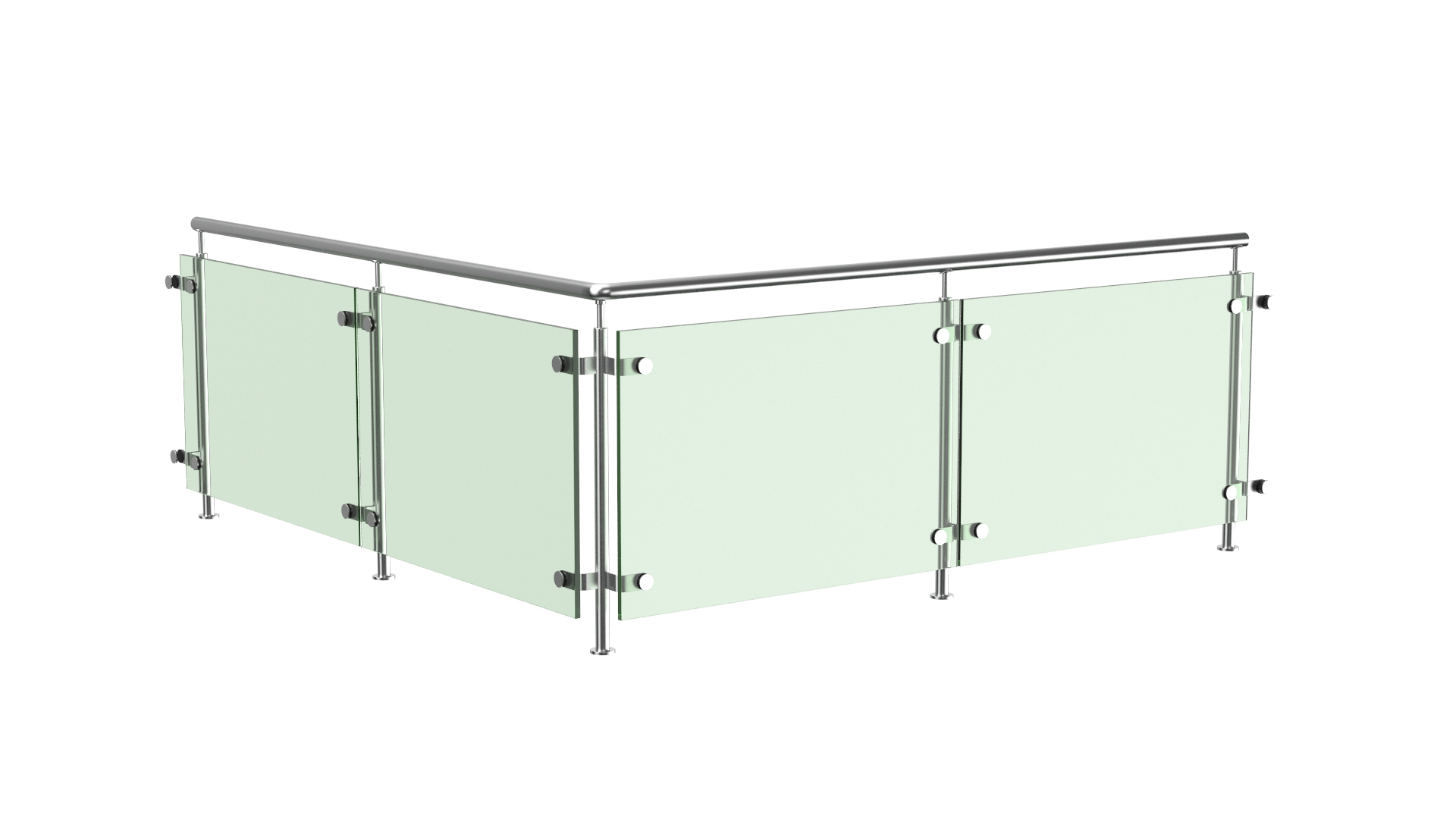 3D Detailed Handrail Corner - TurboSquid 2159185