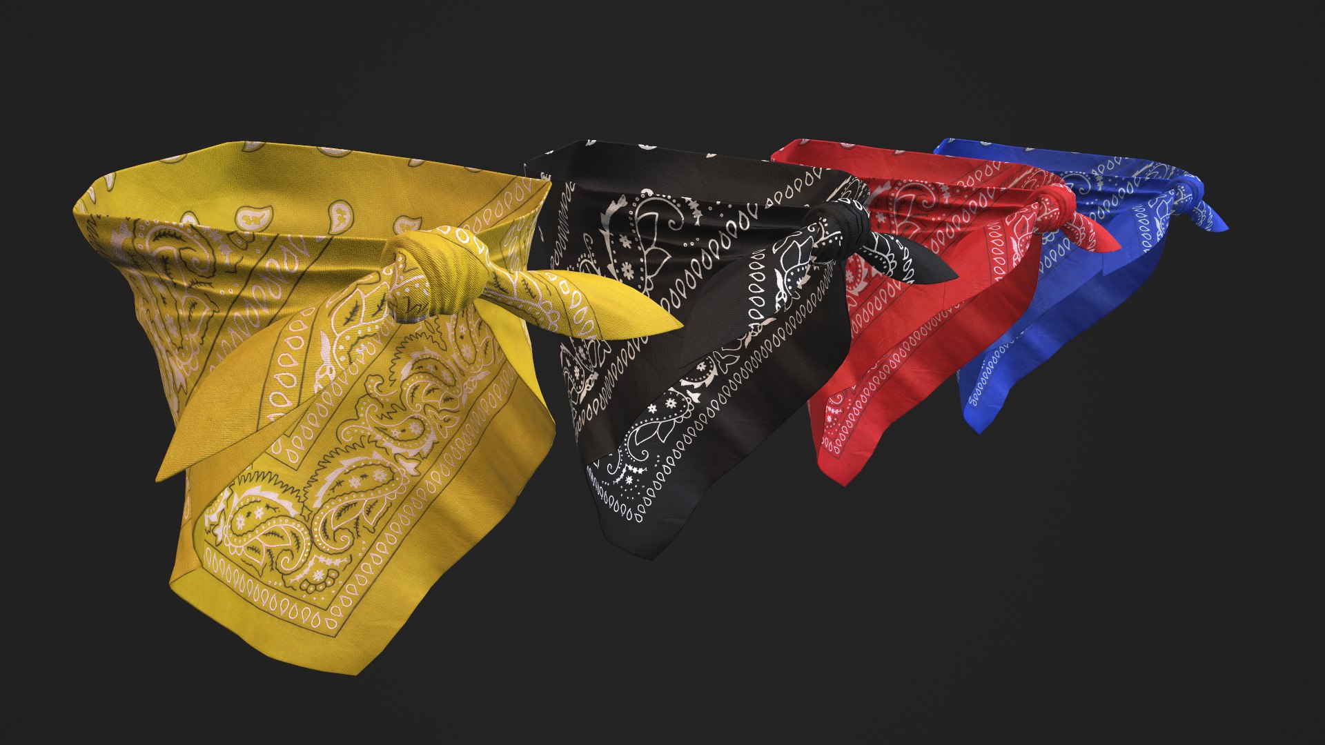 Bandana Band 3D Model - TurboSquid 1636402