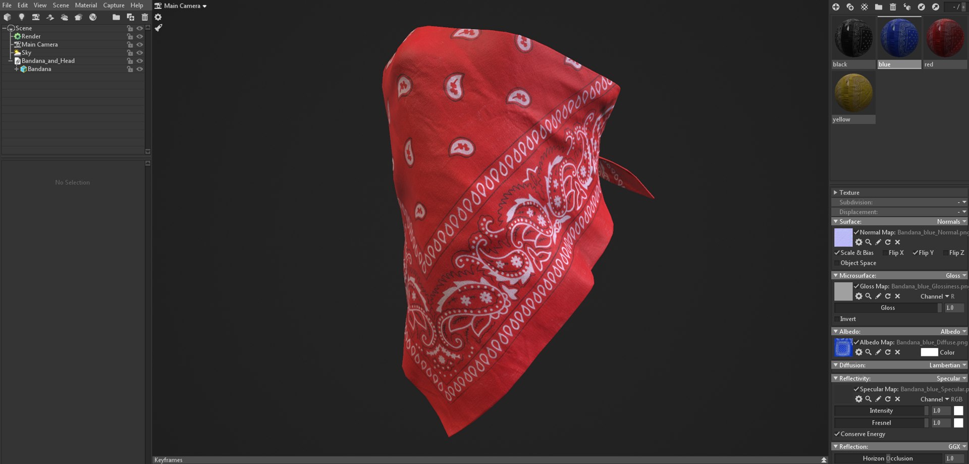 Bandana band 3D model - TurboSquid 1636402