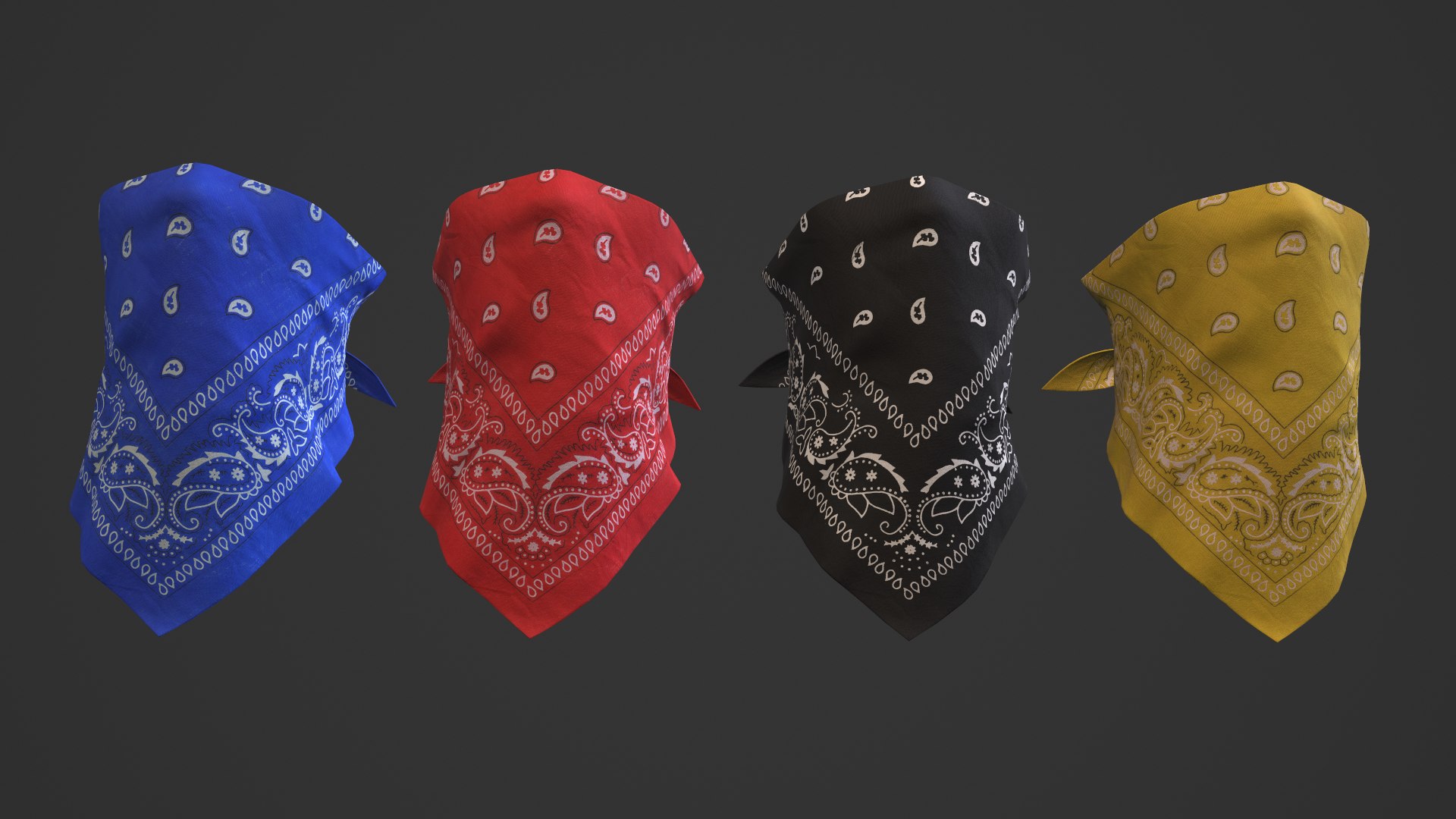 Bandana Band 3D Model - TurboSquid 1636402