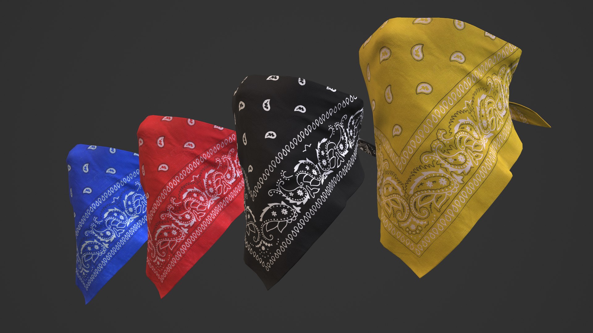 Bandana Band 3D Model - TurboSquid 1636402