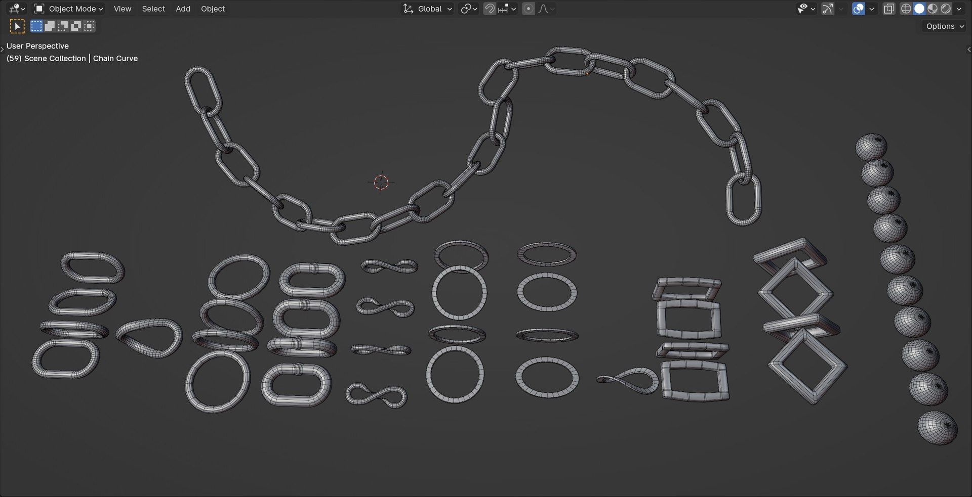 3D Customizable Chain Links - Geometry Nodes - TurboSquid 2165558