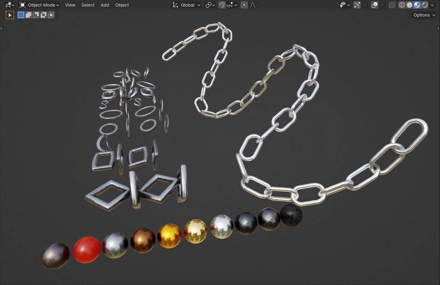 3D Customizable Chain Links - Geometry Nodes - TurboSquid 2165558