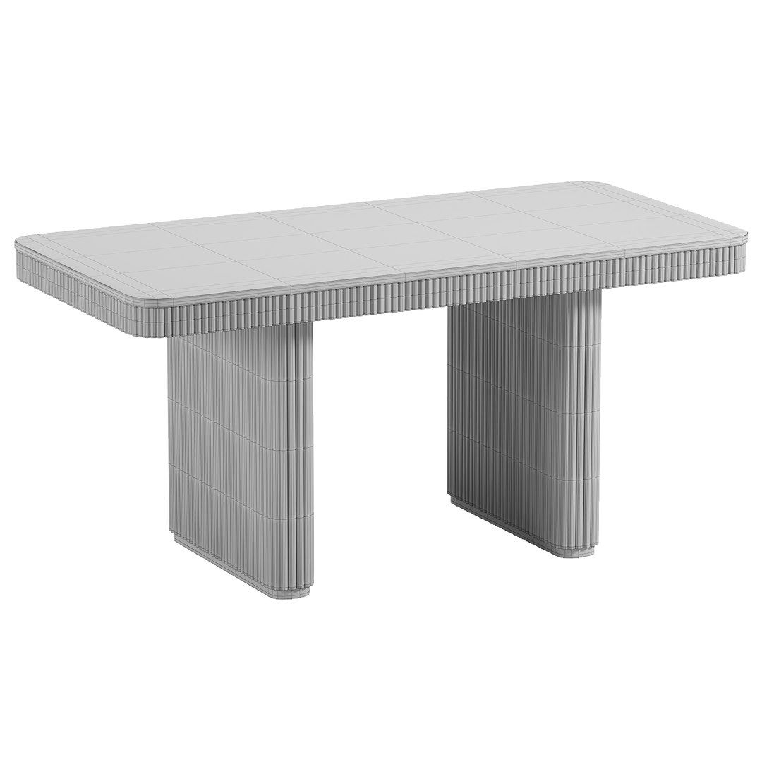 3D Magnus Wood Dining Table Model - TurboSquid 2322529