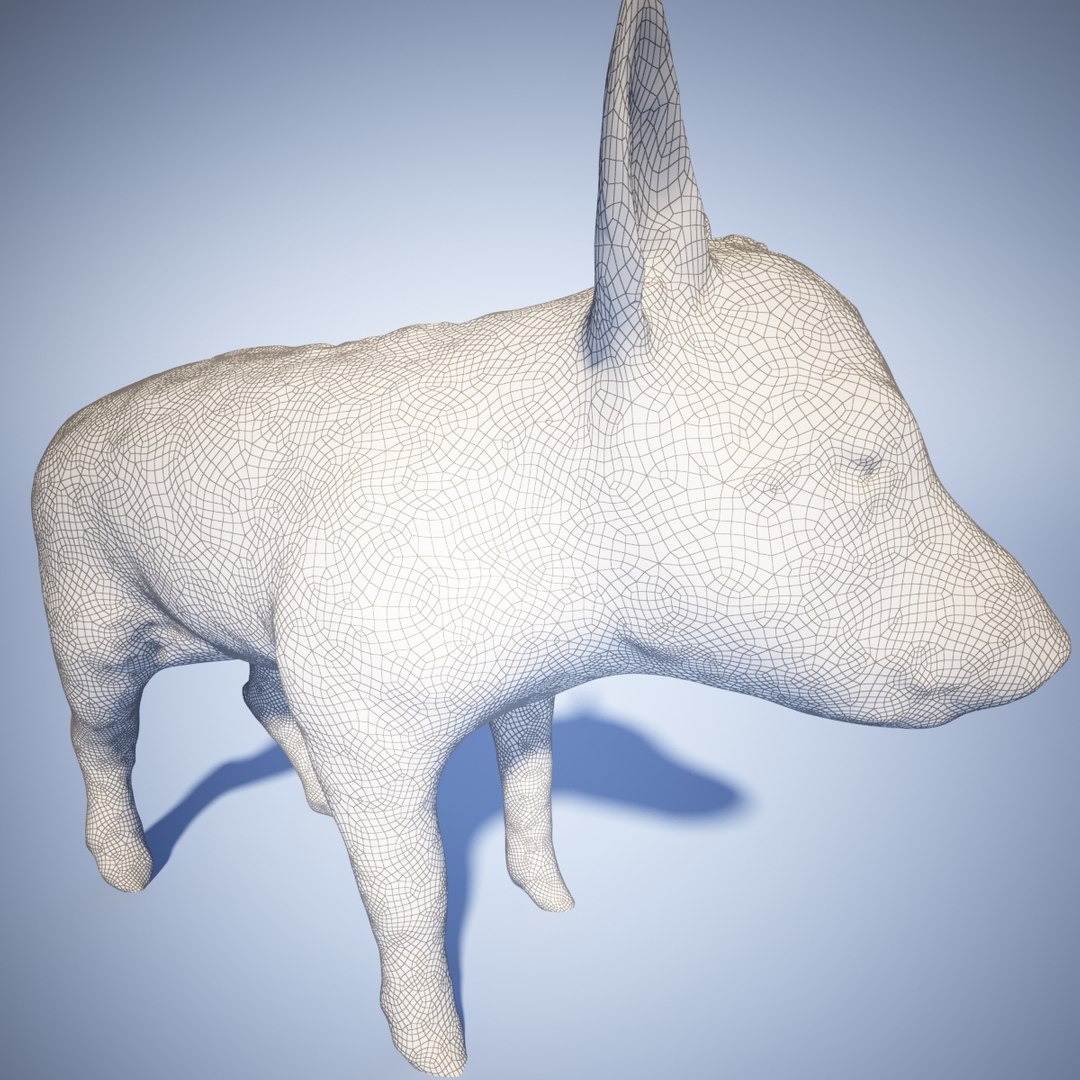 3d Model Wild Piglet