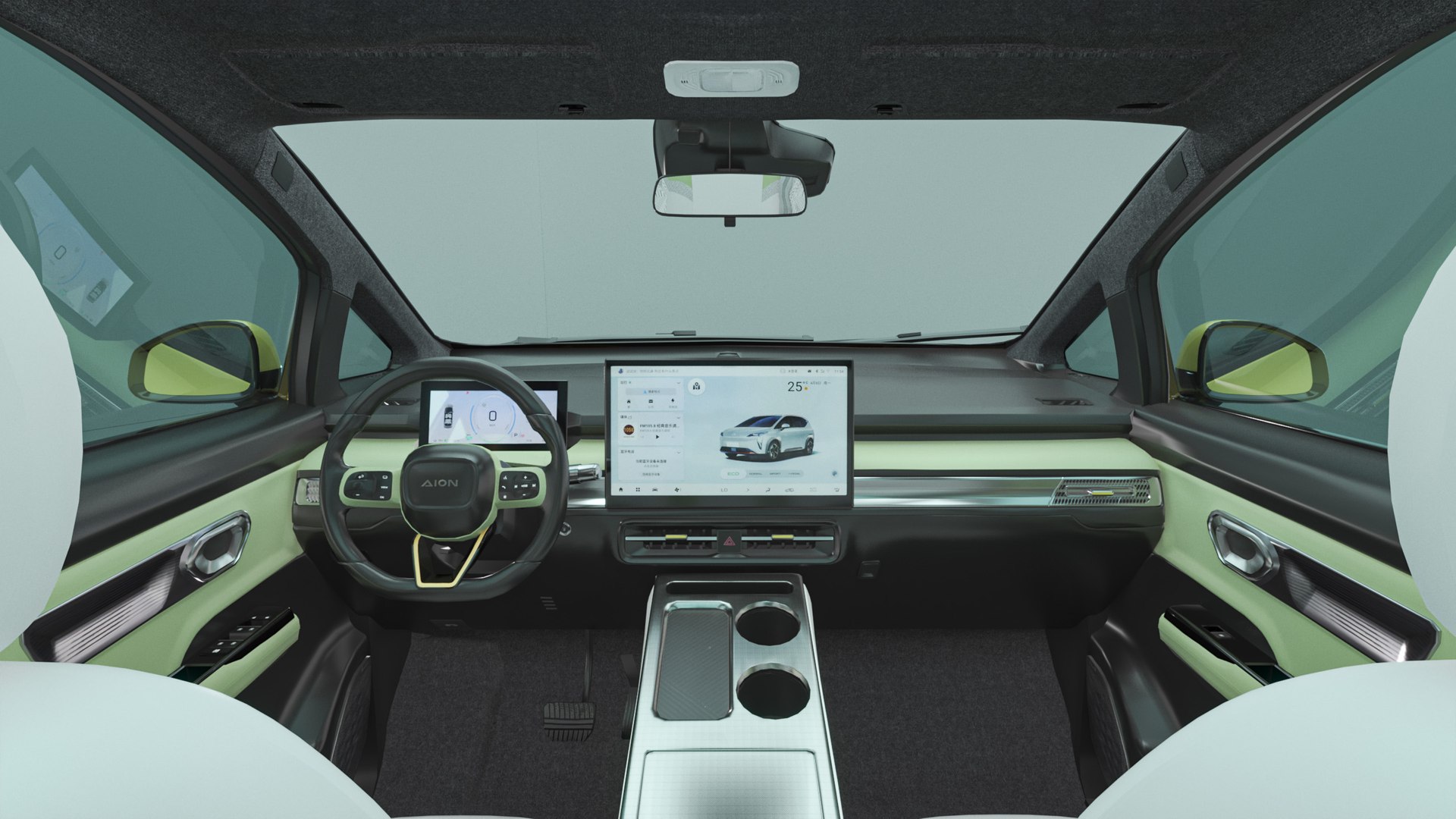 2025 GAC Aion Y Plus With Interior 3D - TurboSquid 2297682