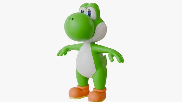 modelo 3d Cinemática del personaje de Yoshi Super Mario World 2 ...