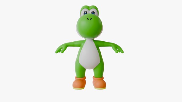 modelo 3d Cinemática del personaje de Yoshi Super Mario World 2 ...