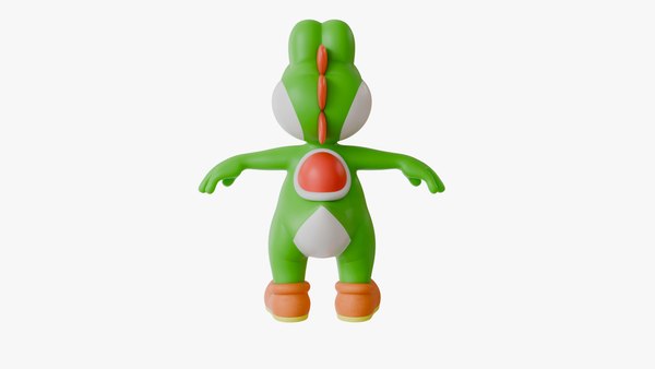 modelo 3d Cinemática del personaje de Yoshi Super Mario World 2 ...