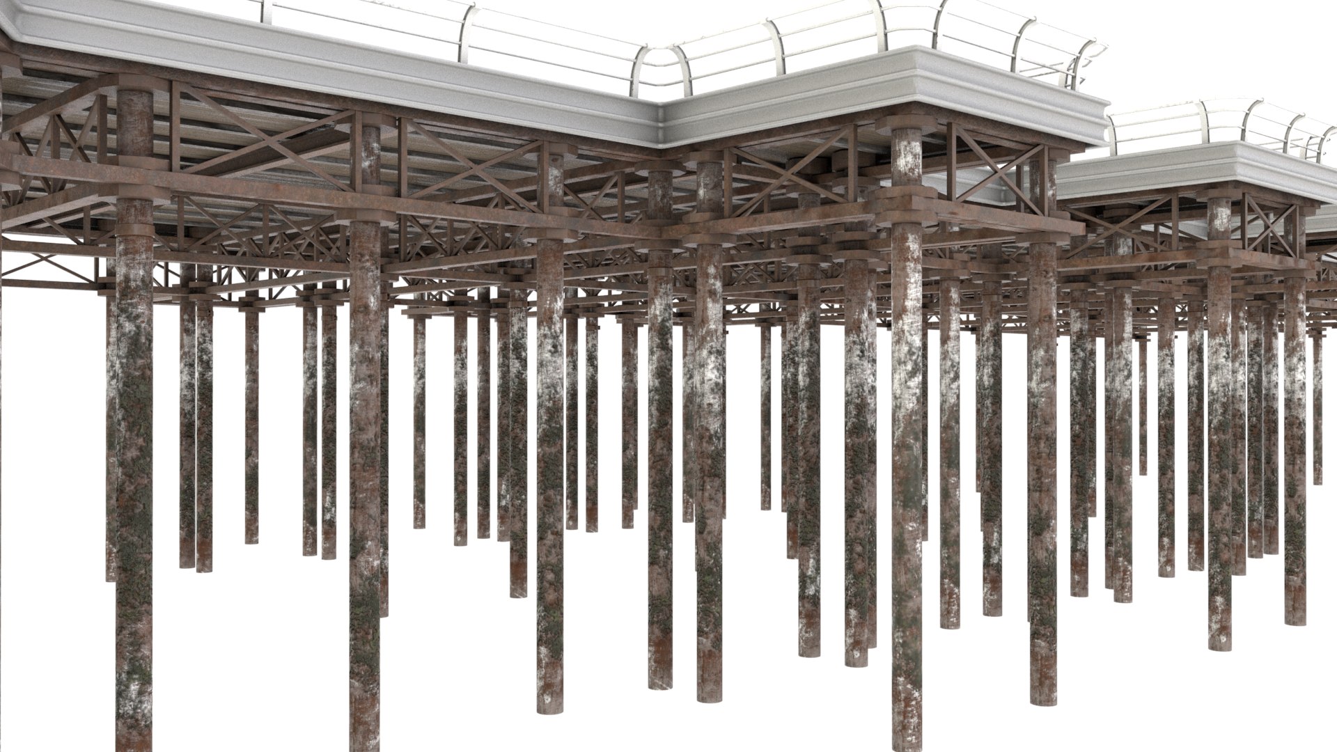 Pier Structure 3D Model - TurboSquid 2112259