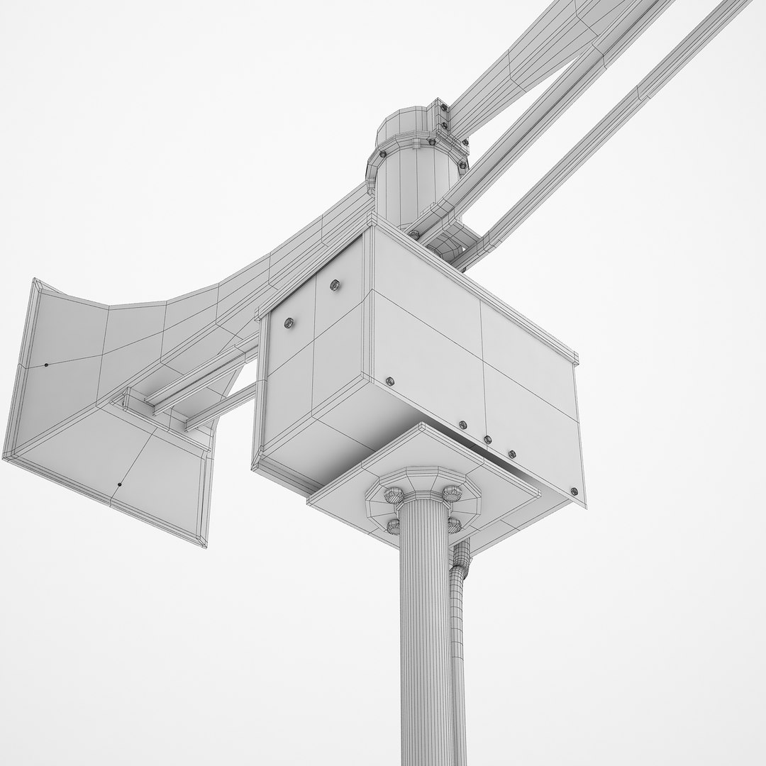 Emergency Tornado Siren 3D Model - TurboSquid 1433364