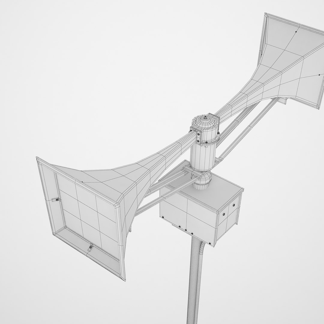 Emergency Tornado Siren 3D Model - TurboSquid 1433364