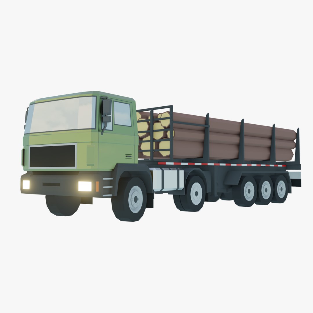 Modular Low Poly Truck Pack 3D Model - TurboSquid 1958984