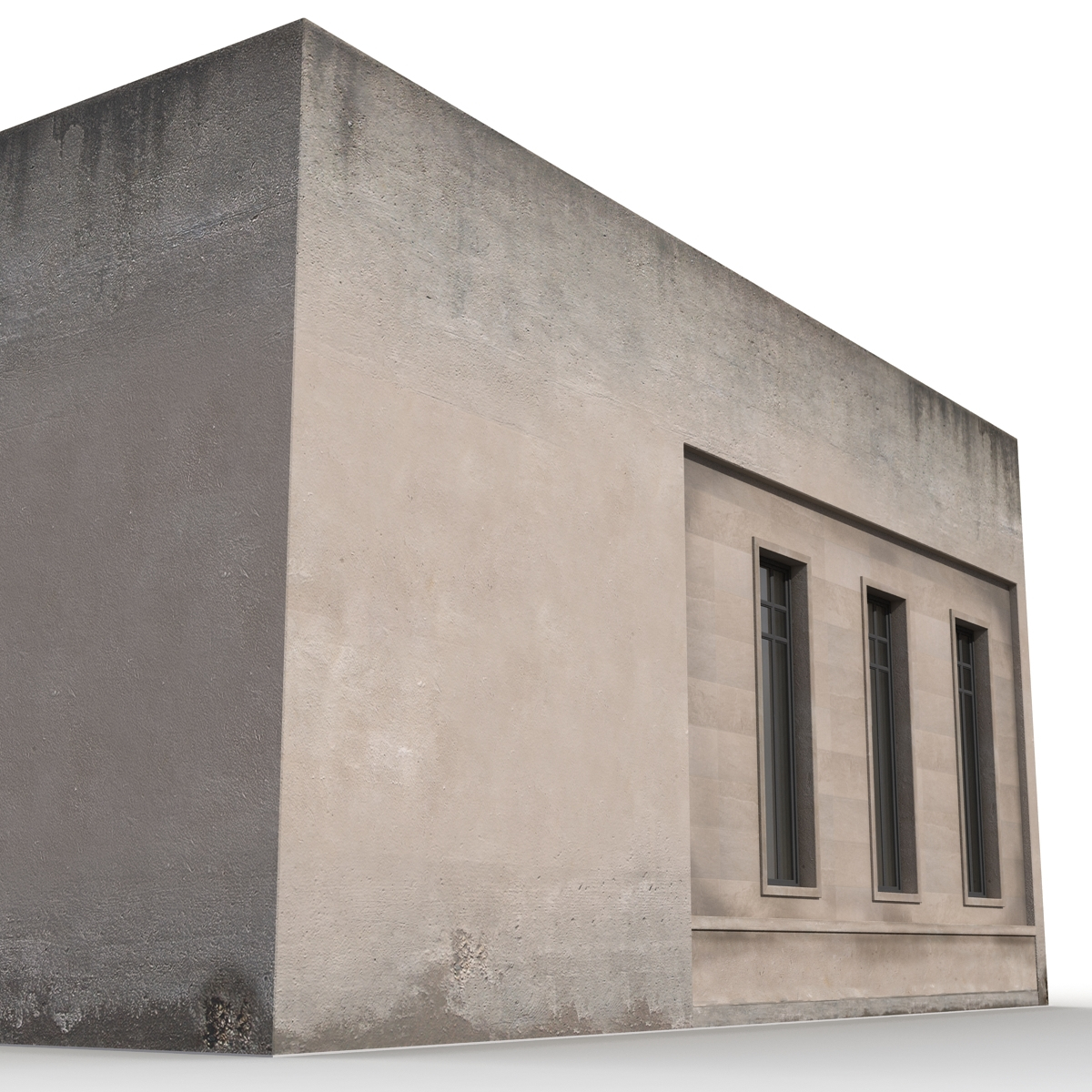 3d model building columns modeled