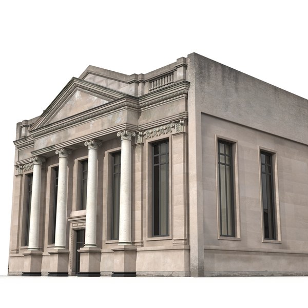 3d model building columns modeled