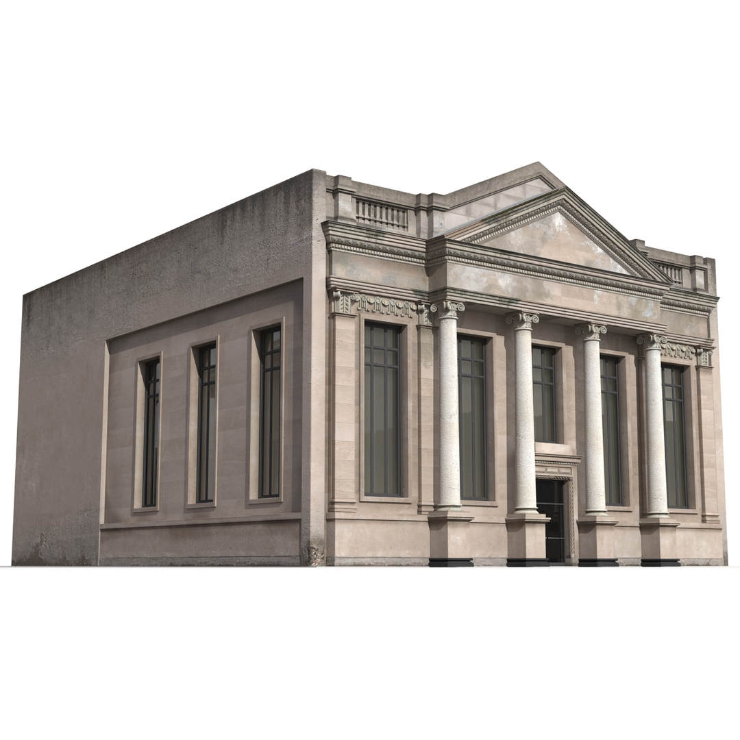 3d model building columns modeled