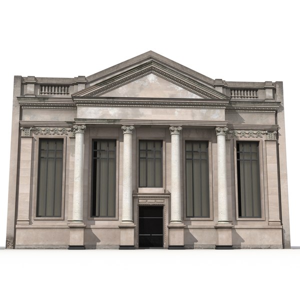 3d model building columns modeled